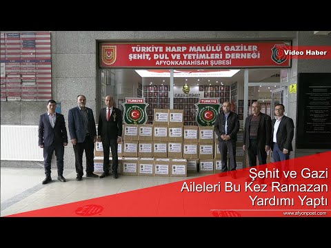 Şehit ve Gazi Aileleri Bu Kez Ramazan Yardımı Yaptı