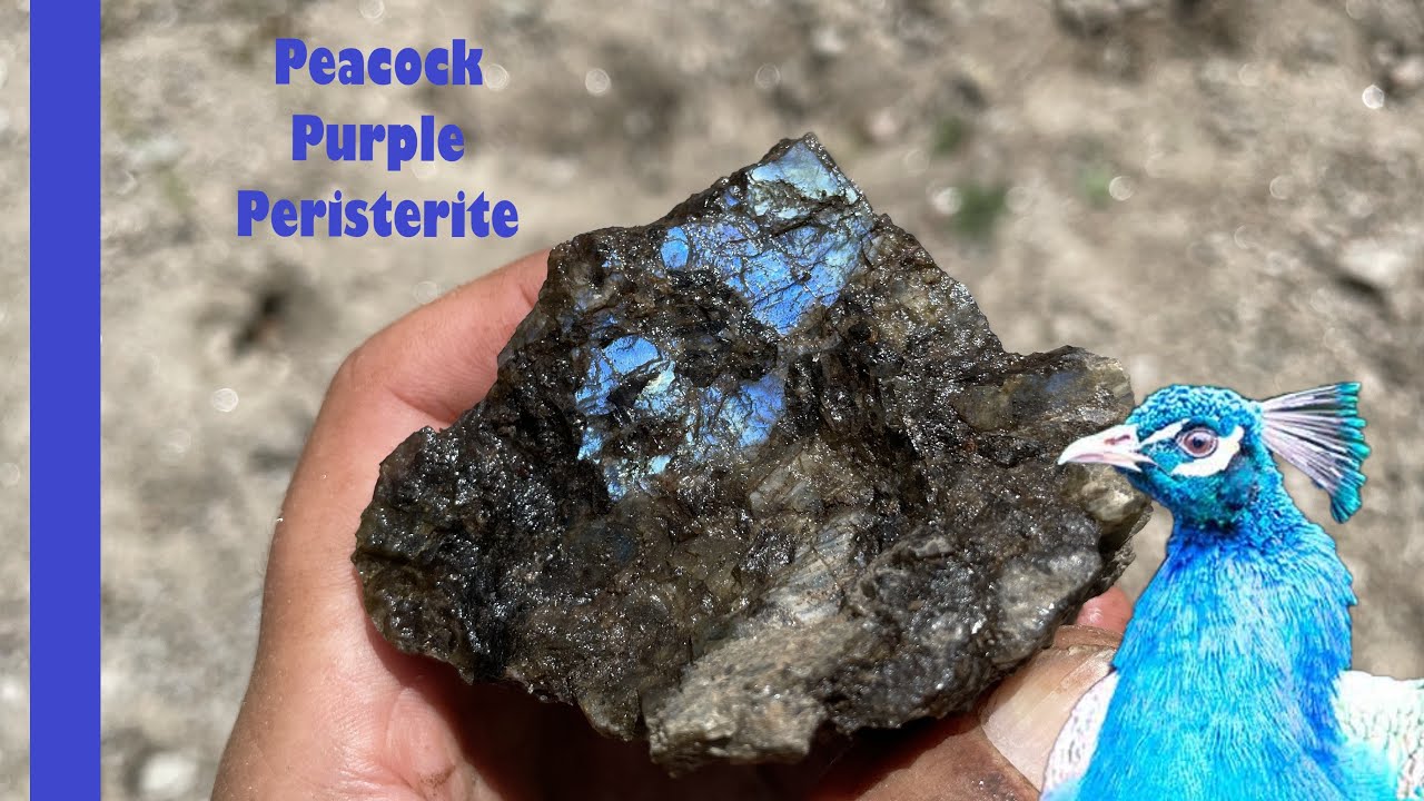 Lapidary Peacock Peristerite A Crystal Lake Feldspar Spoils & Mine ...