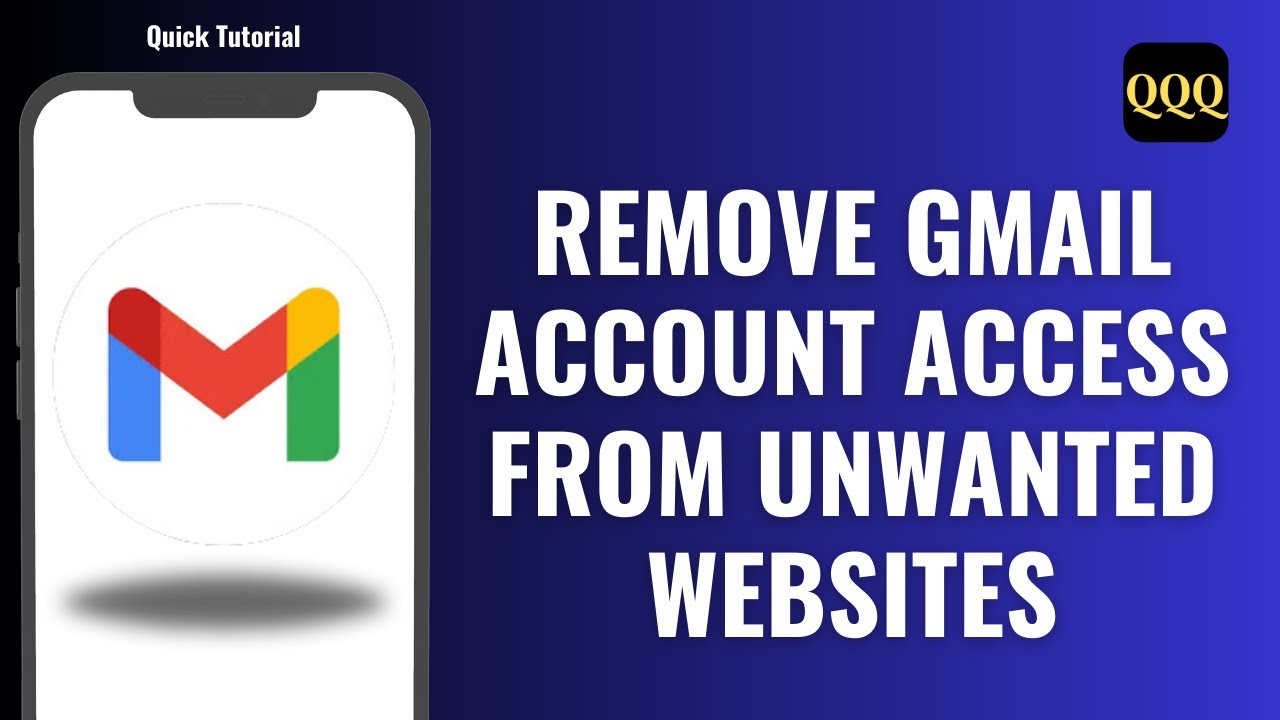 How To Remove Gmail Account Access From Unwanted - YouTube