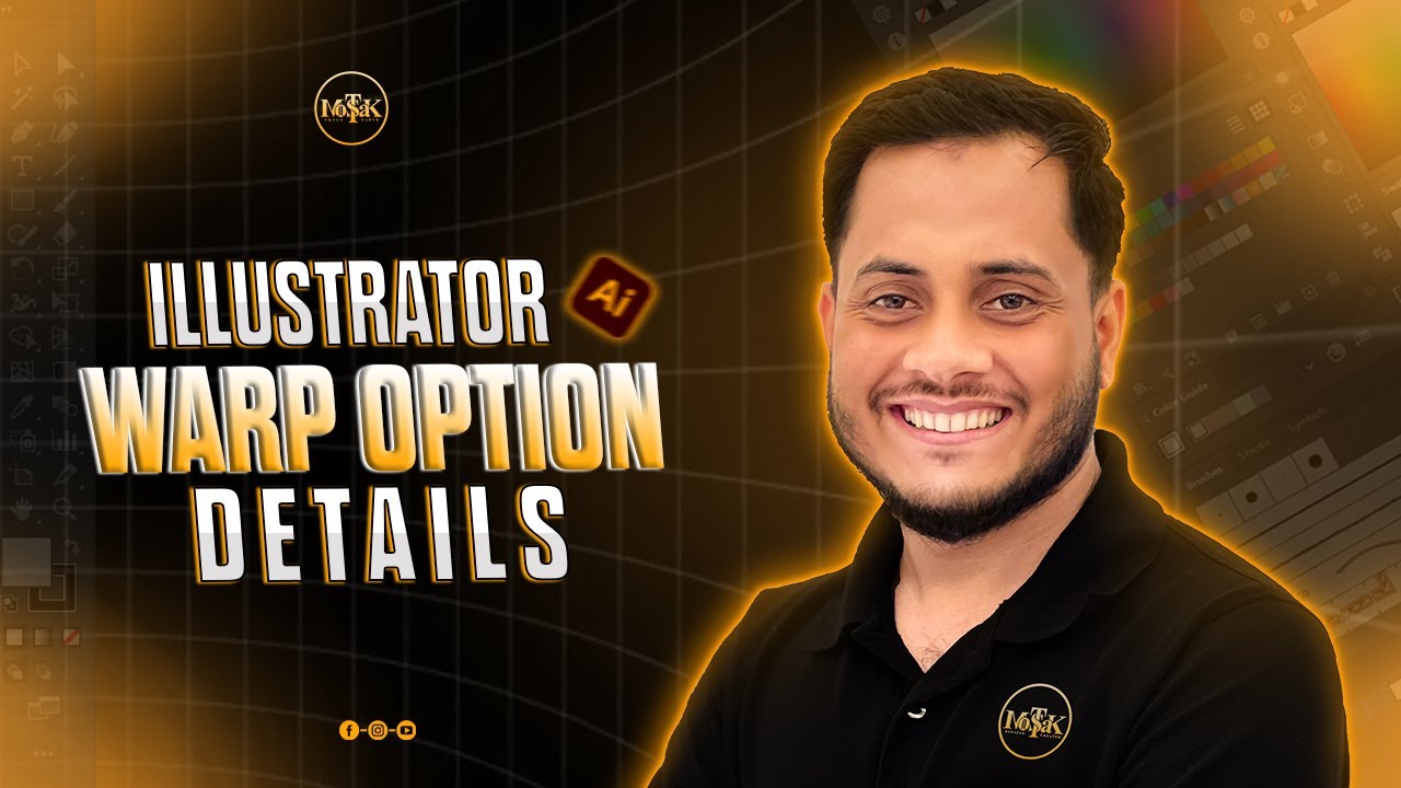 Warp Tool in Adobe Illustrator | Easy Text & Shape Effects - YouTube