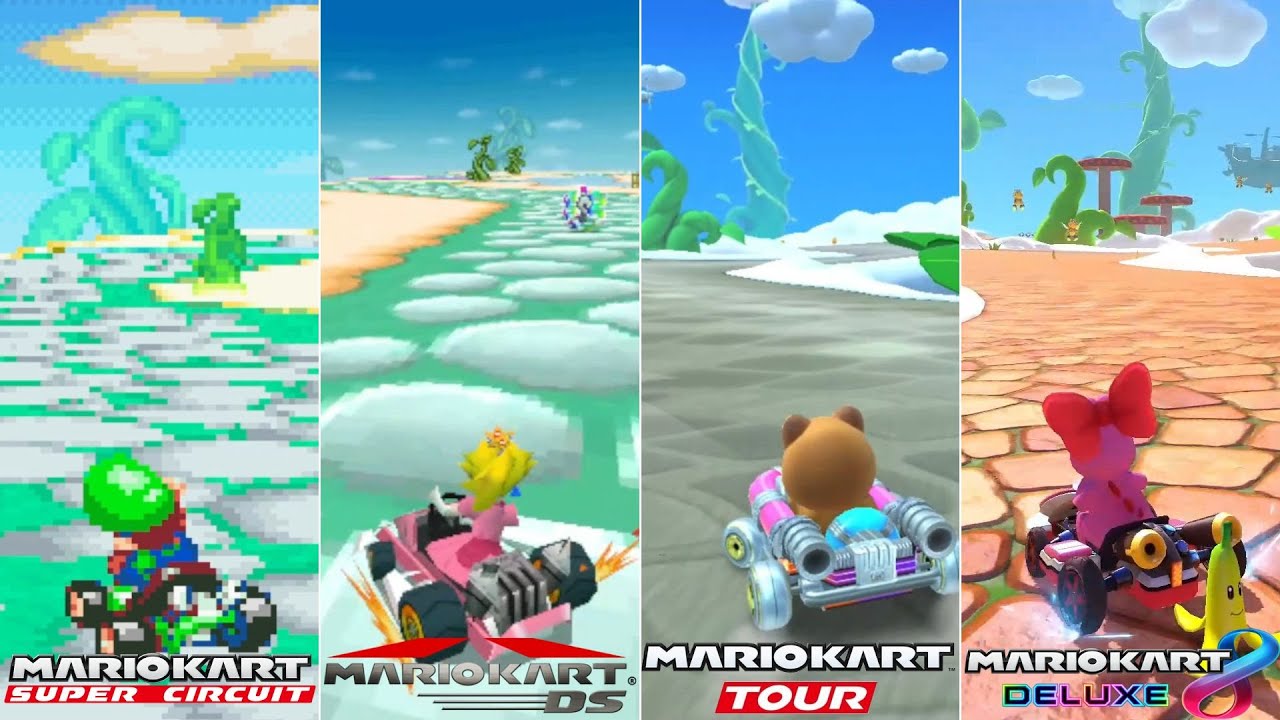 Mario Kart Series // All GBA Sky Garden Courses [2001-2022] - YouTube