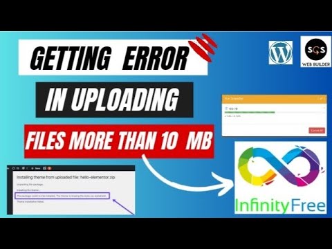 GETTING ERROR IN UPLOADING FILES ON INFINITY FREE | HOW TO UPLOAD FILE ...