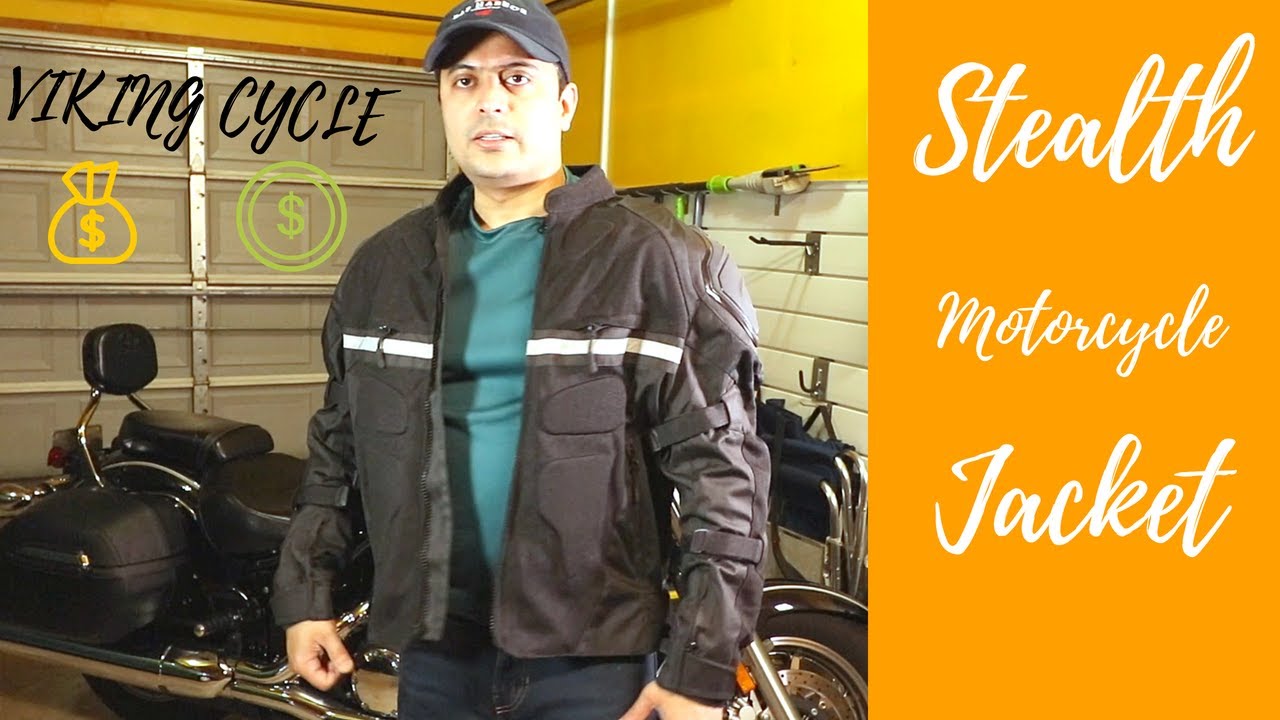 Stealth Motorcycle Jacket from Viking Cycle - YouTube