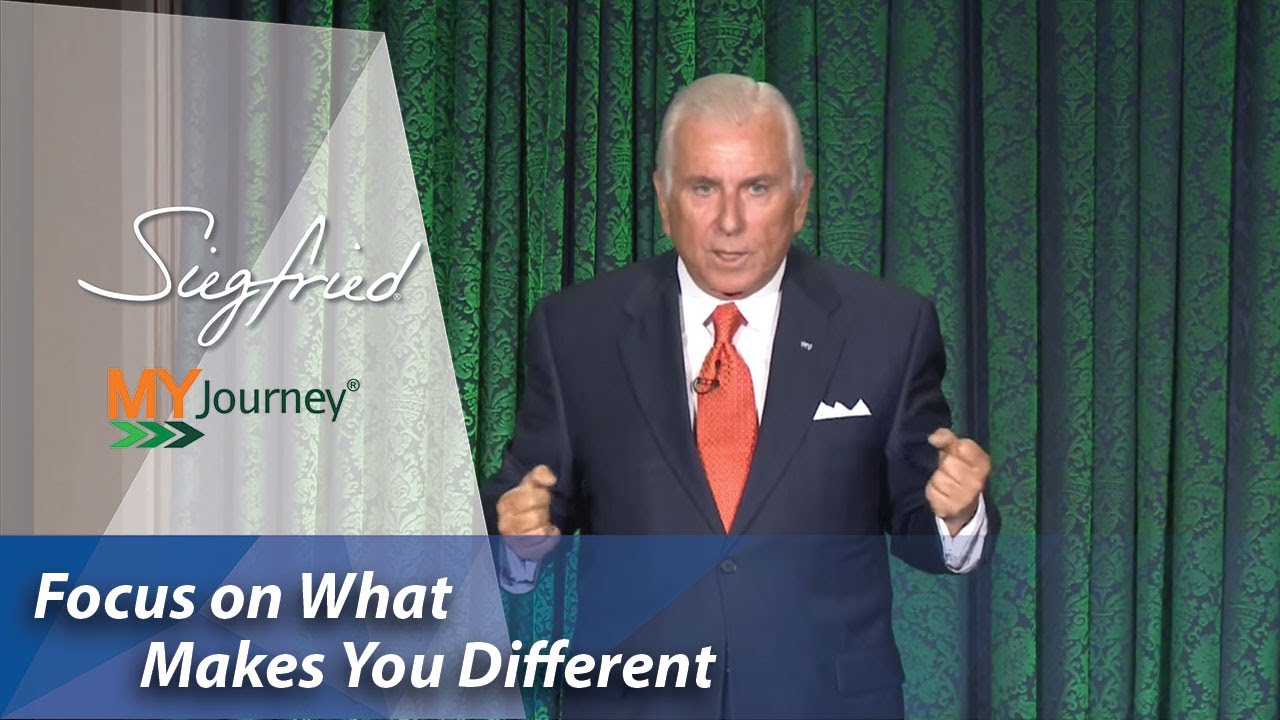Focus on What Makes You Different | Siegfried MY Journey - YouTube