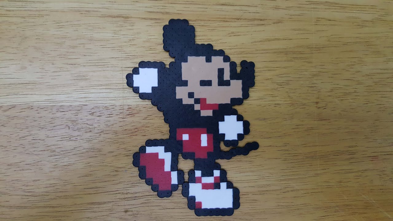 Crafting Mickey Mouse in Perler Beads | Timelapse - YouTube