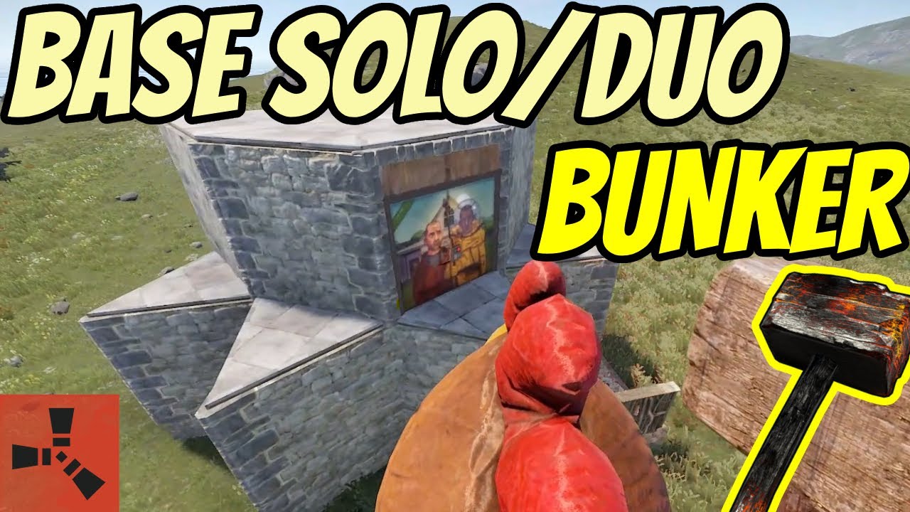 🏡Base bunker solo duo rust 2025 / TUTORIAL DE CONSTRUCCION facil - YouTube