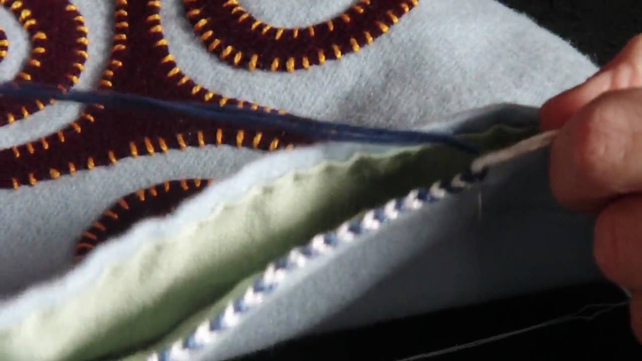 Embroidered Braid Tutorial Part 2 - YouTube