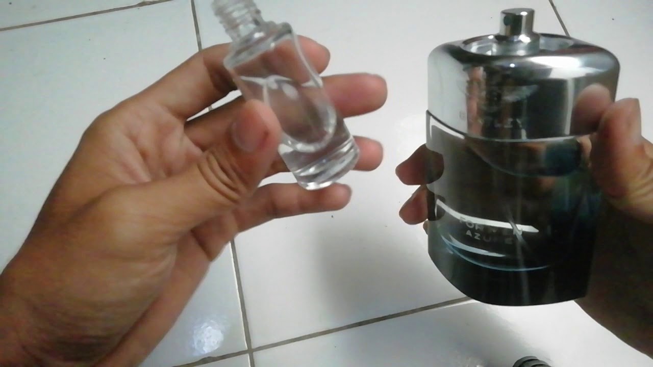 cara decant atau mengisi botol parfum - YouTube