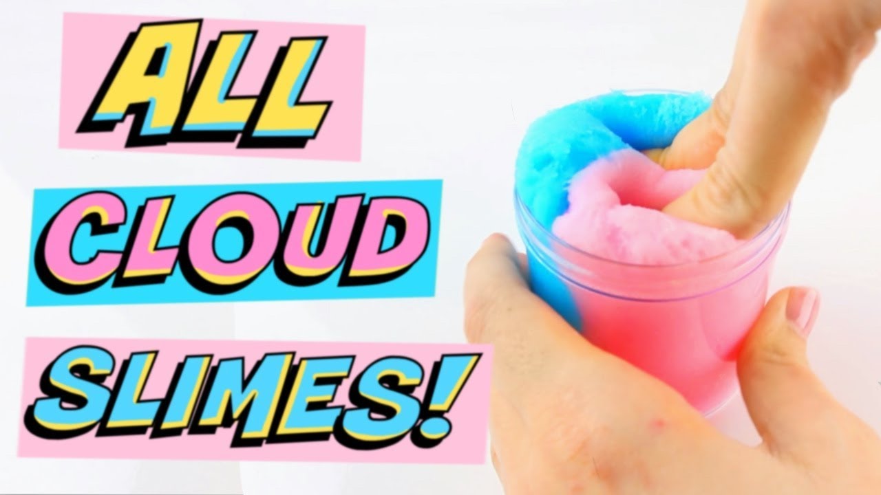 ALL CLOUD SLIMES THIS WEEK! *Peachybbies Slime Restock and Slime ASMR ...