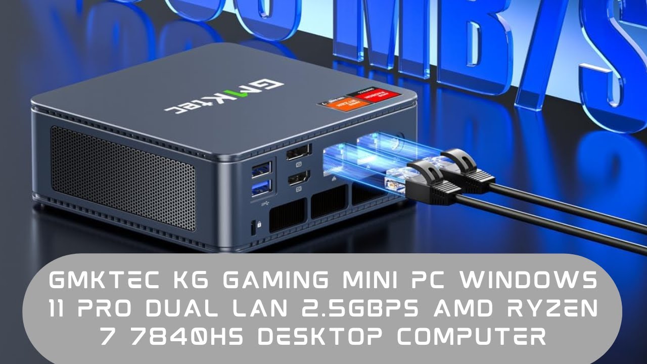 GMKtec K6 Gaming Mini PC Windows 11 Pro Dual LAN 2.5Gbps AMD Ryzen 7 ...
