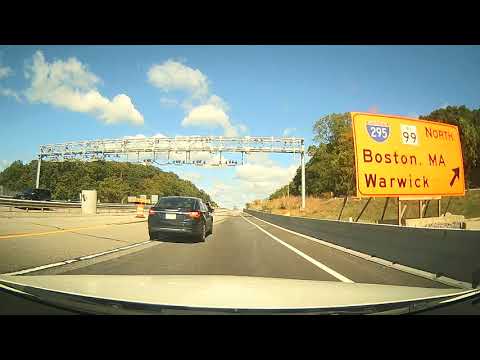 Driving through Rhode Island and Massachusetts - Route 146 North and I ...