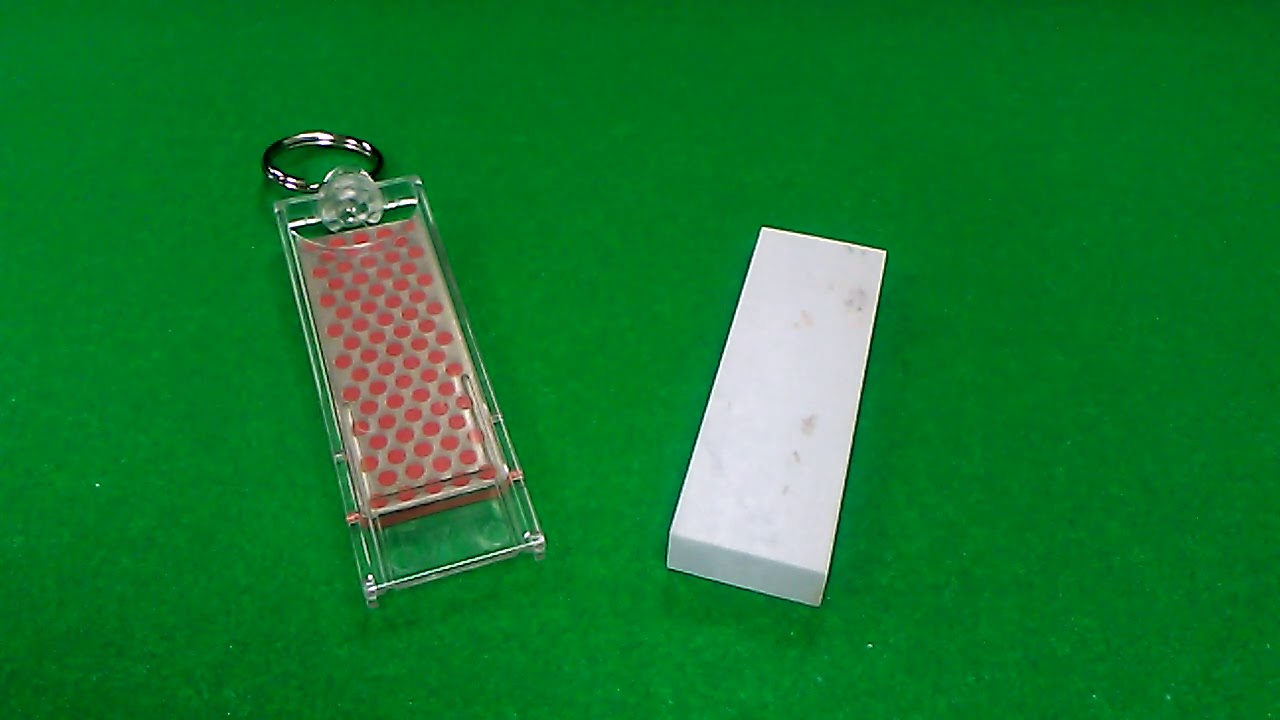 Pocket Sharpeners ~ DMT (Diamond Dust) -vs.- Hard Arkansas (Stone ...