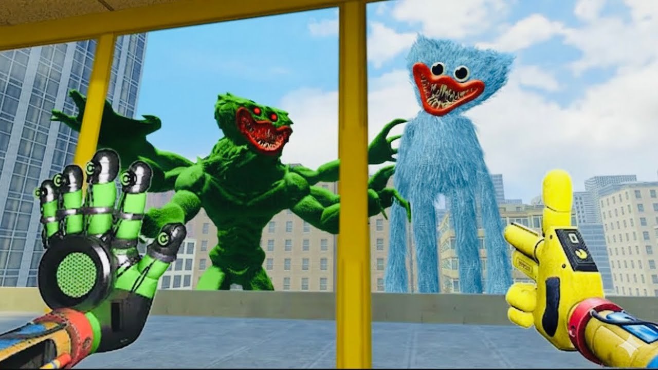 HUGGY WUGGY ESCAPES: City Food Hunt Begins (Garry's Mod) - YouTube