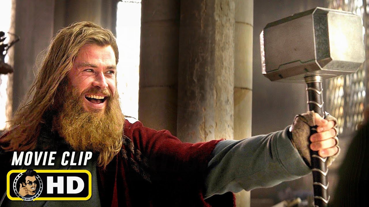 AVENGERS: ENDGAME (2019) "I'm Still Worthy!" Mjolnir Returns to Thor ...