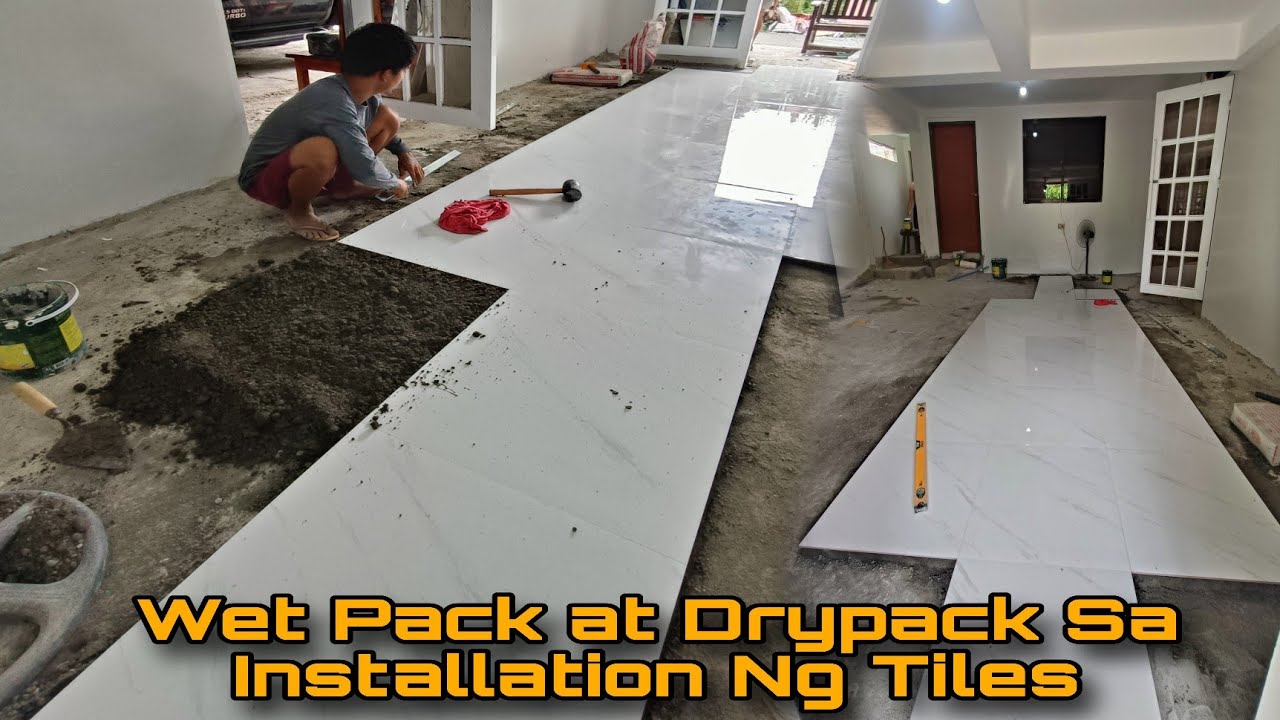 Tile Installation na ng Gamit ko ay Wet pack at Drypack Method sa ...