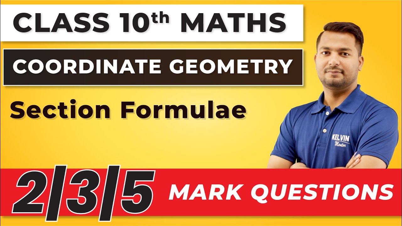 Section Formula - Coordinate Geometry | Class 10 PYQ Maths - Chapter 7 ...