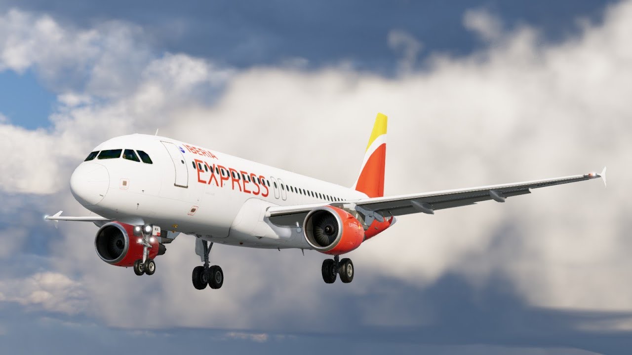Madrid Landing | ToLiss A320 | XP12 - YouTube
