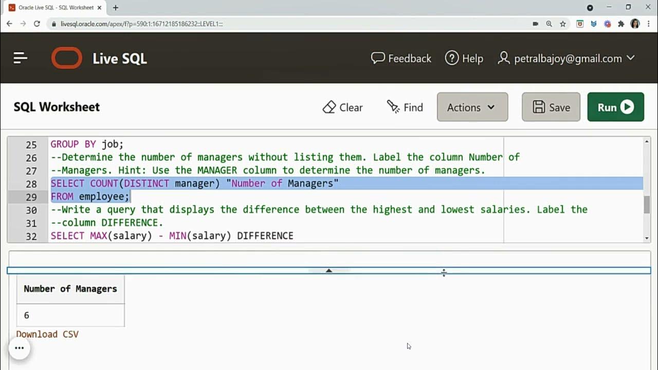 How to use the GROUP BY and the HAVING CLAUSE - YouTube