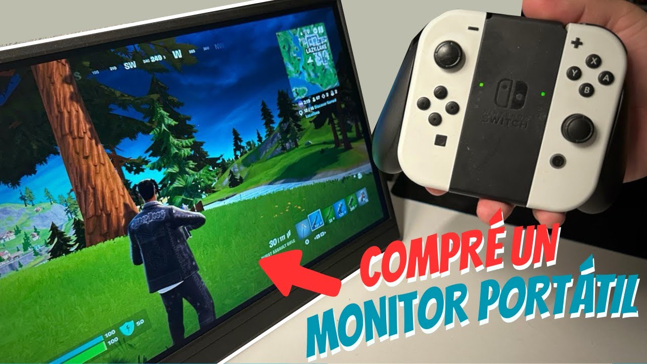Compré un MONITOR PORTÁTIL (BARATO) para jugar con la NINTENDO SWITCH ...