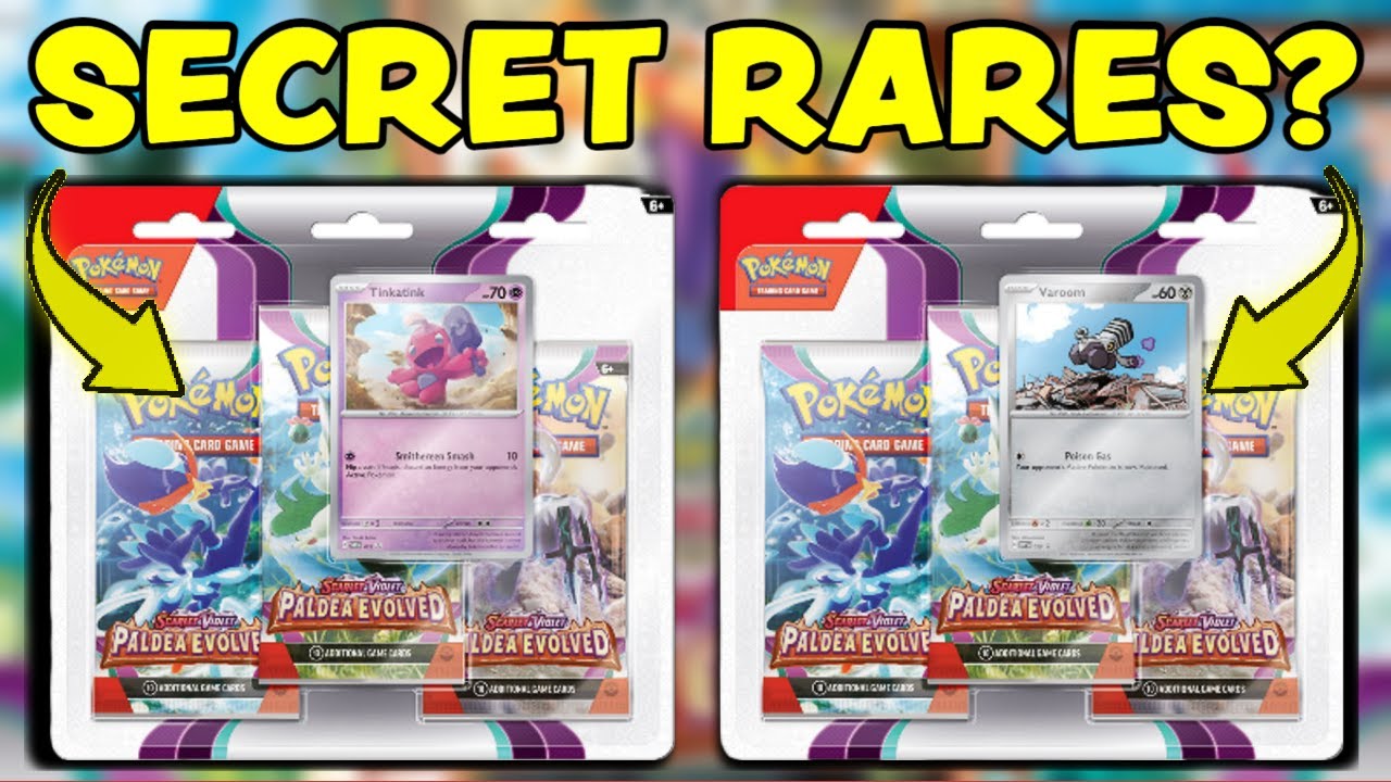Can You ACTUALLY Pull Secret Rares From Paldea Evolved 3-Pack Blisters ...