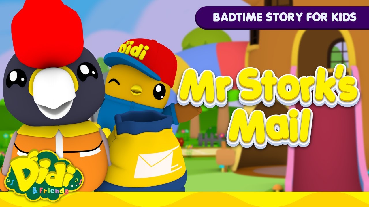 Mr Stork's Mail | Bedtime Story for Kids | Didi & Friends in English ...