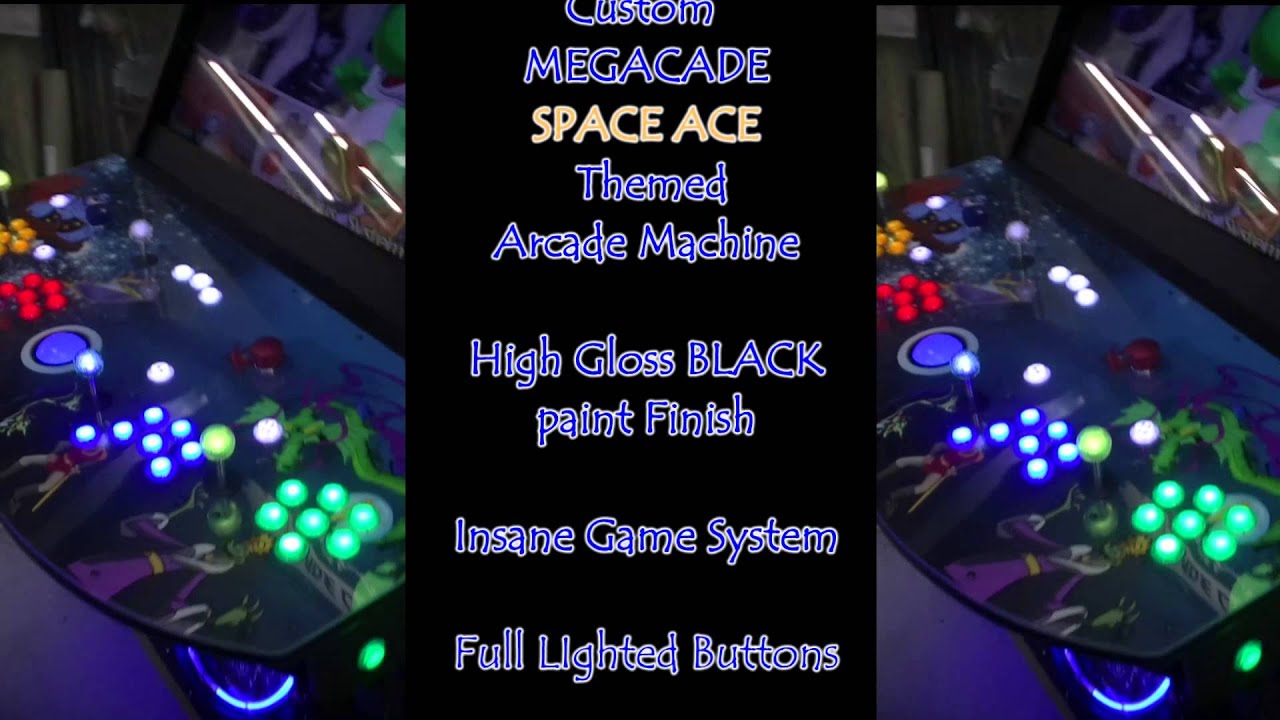 (Classic) Space Ace Custom MegaCade Arcade Machine - YouTube