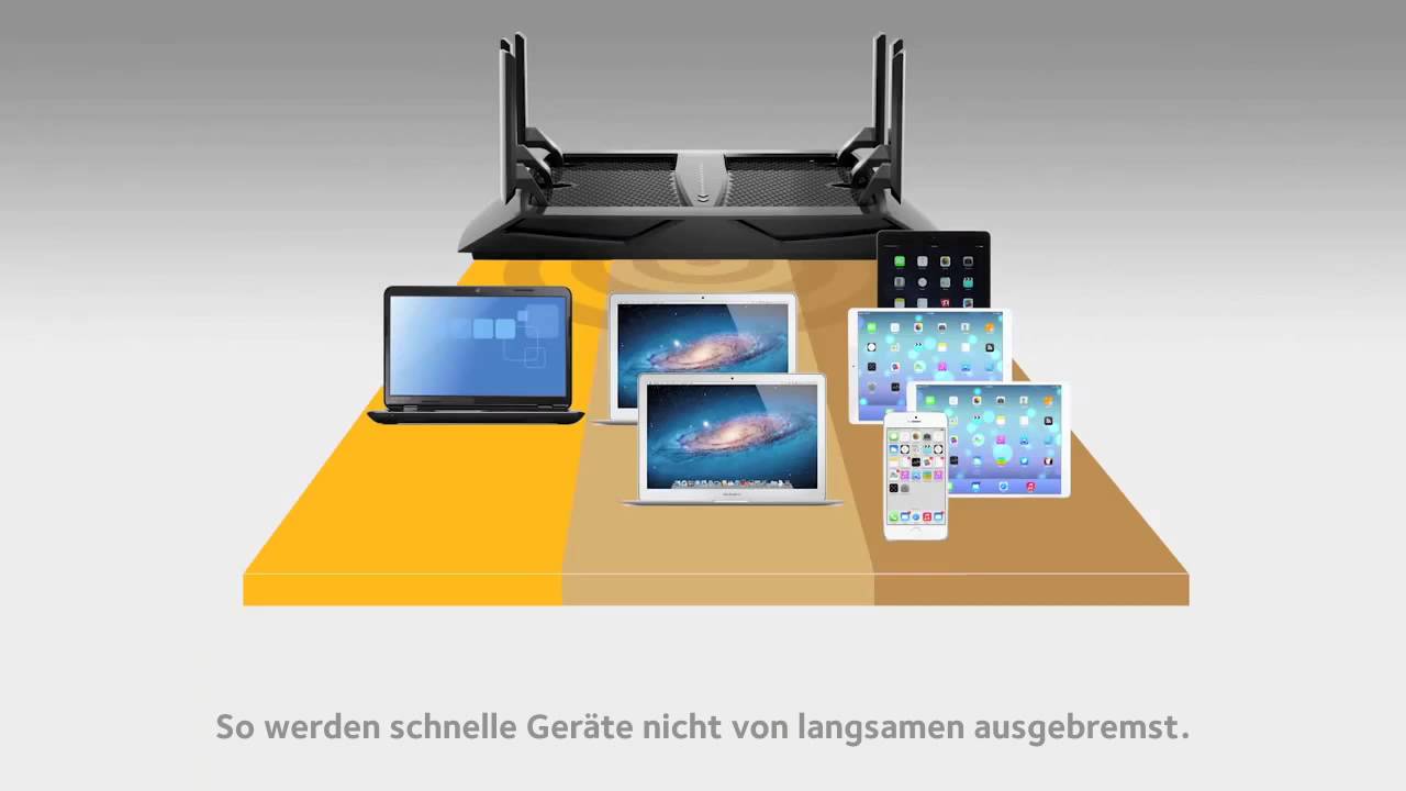 NETGEAR AC3200 Nighthawk X6 Triband-WLAN-Router (R8000) - Demo - YouTube