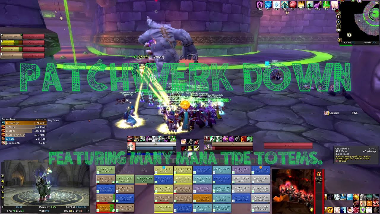 Patchwerk in Naxxramas - Classic WoW - Arugal - Audacity - Horde - YouTube
