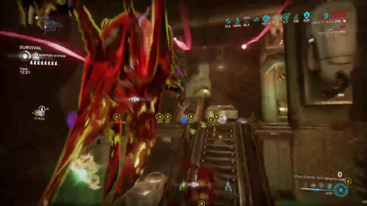 Waframe Helminth Oberon steel Path surival solo Kuva bramma Riven test ...