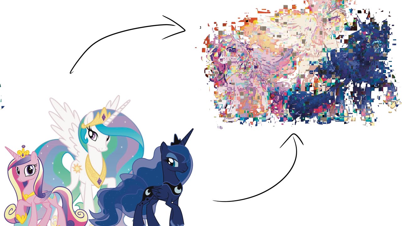 Mlp Princesses redesign||speedpaint - YouTube