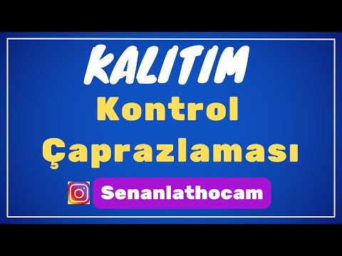 KALITIM KONU ANLATIMI 4  | KONTROL ÇAPRAZLANMASI | 10. SINIF | TYT - AYT BİYOLOJİ | ✅