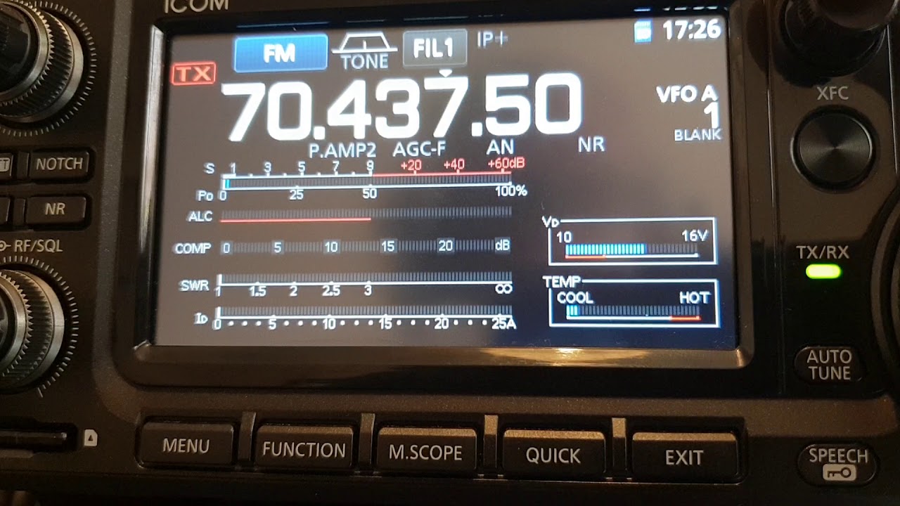 4m Tring Parrot Repeater on Icom 7300 - YouTube