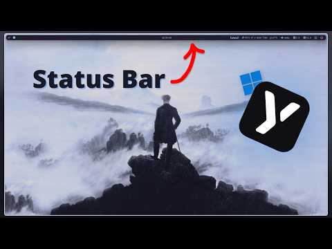Custom Windows Status Bar with YASB (So Clean 😎)