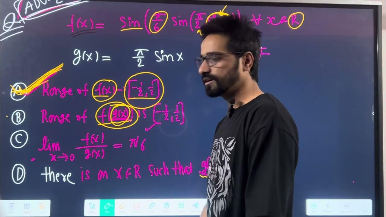 JEE advanced problem 2015 function - YouTube