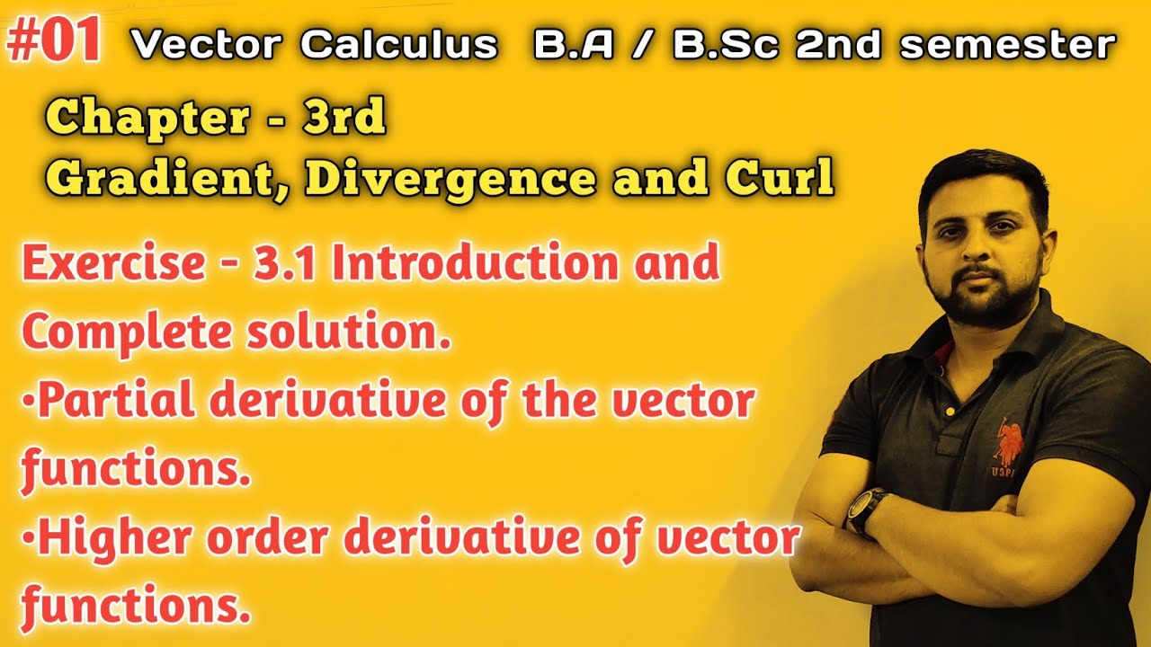 #01 Partial derivative of vector functions | Exercise 3.1 solution ...