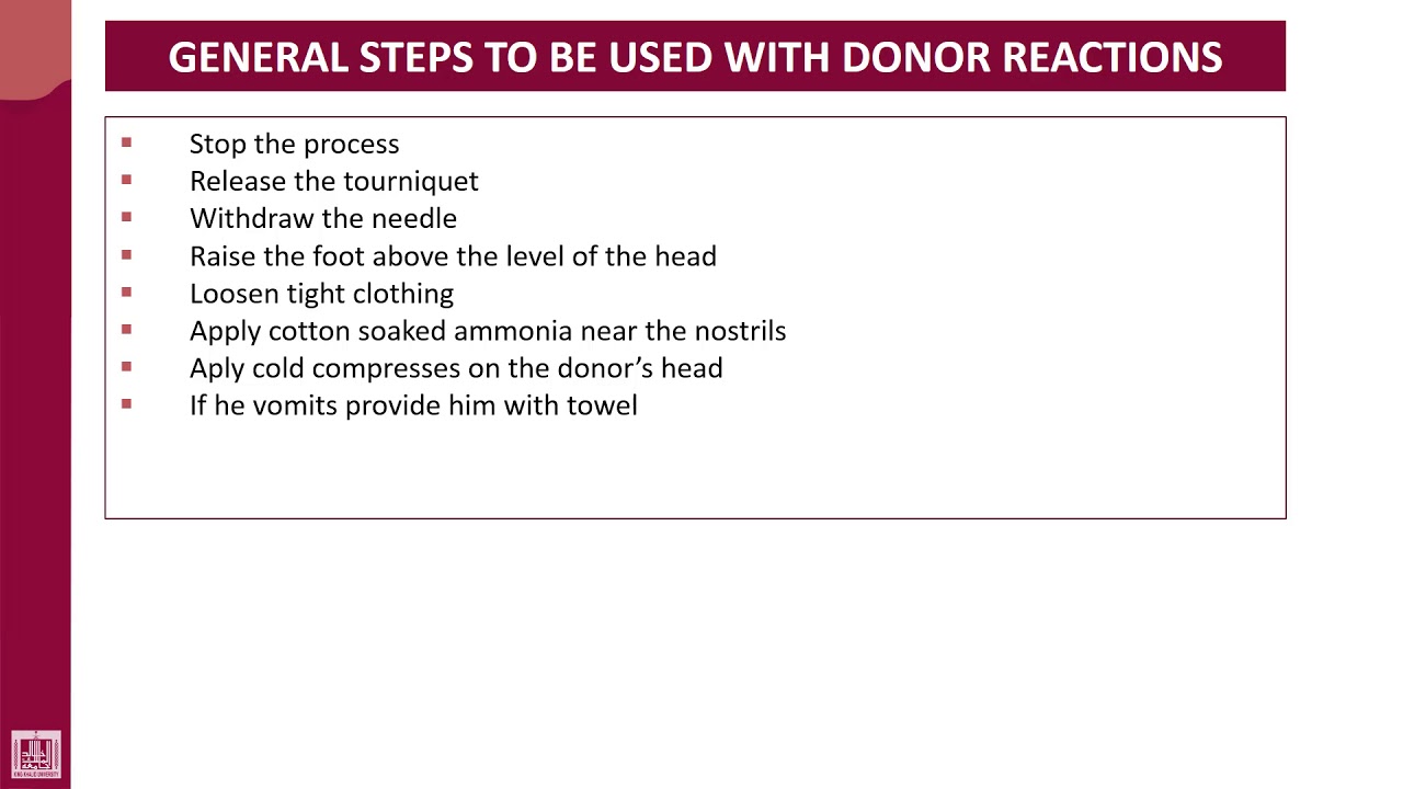 Hematology - 4 | U2-L17 | General steps for donor reactions - YouTube