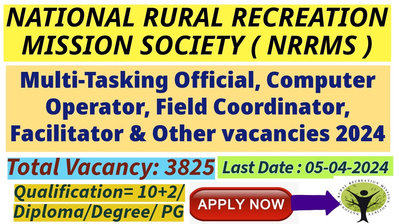 NRRMS Recruitment 2024 Notification Out for 3825 Vacancies.NRRMS ...