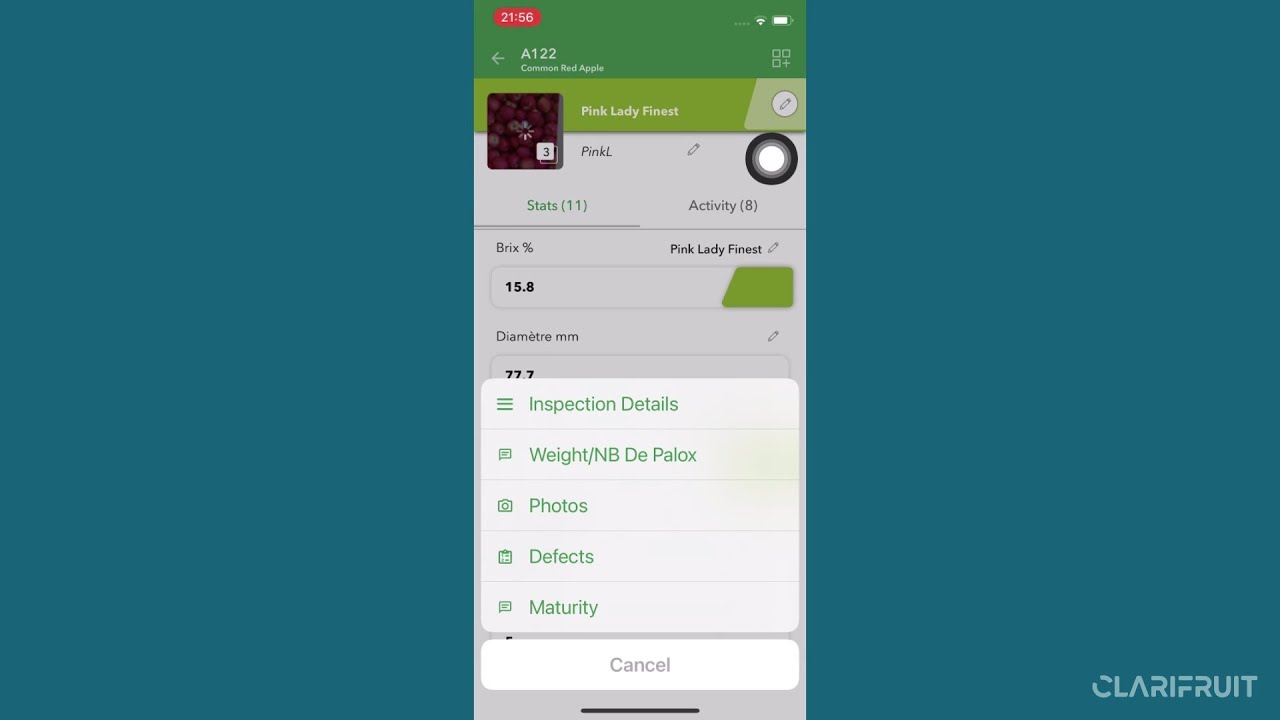 Add/Edit/Delete data to existing inspections on ClariFruit App - YouTube