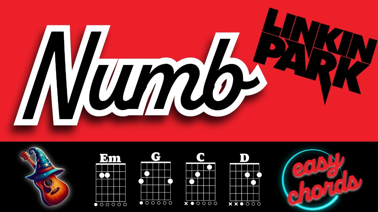 How to play NUMB - Linkin Park on Guitar | Easy Chords & Lyrics ...