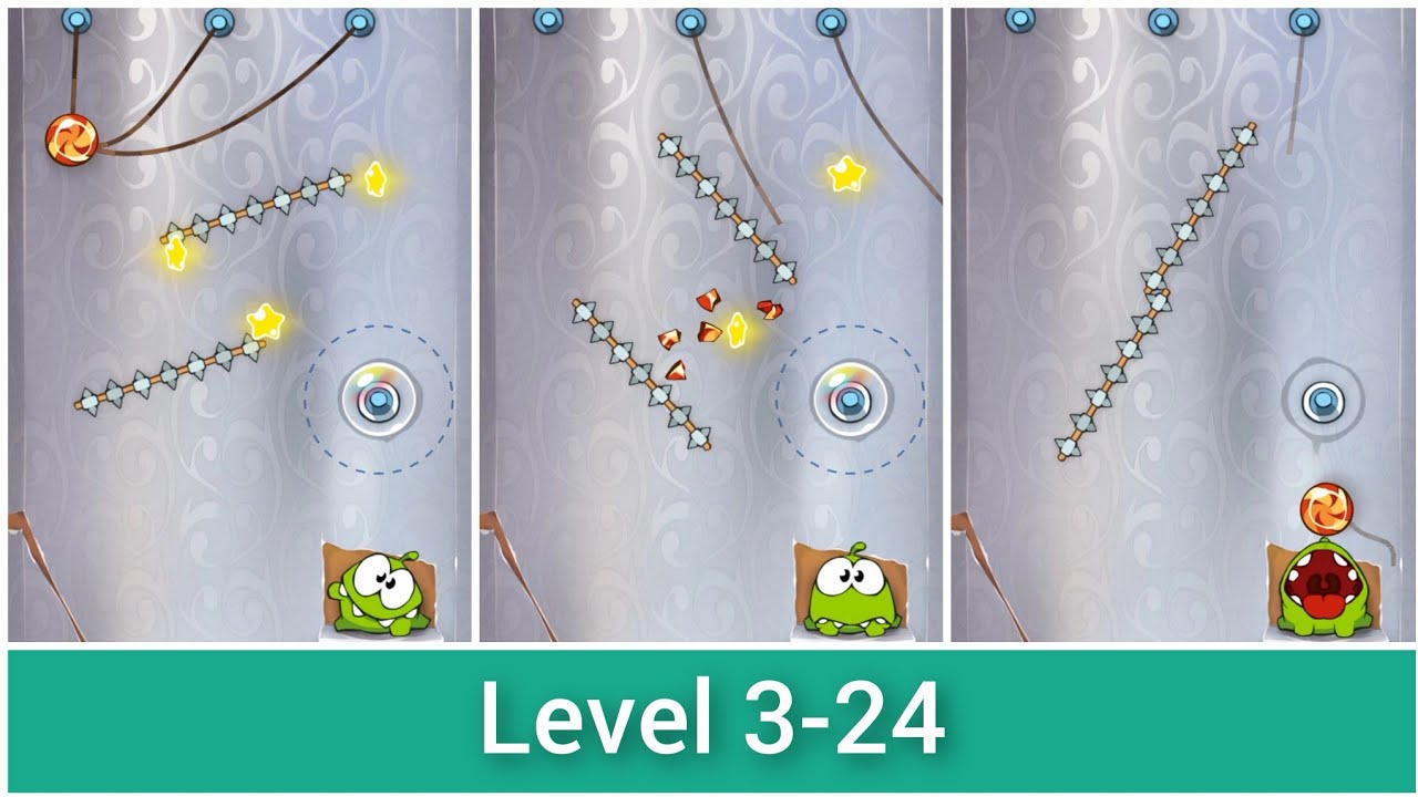 Cut The Rope | Level 24 Foil Box | Walkthrough 3-24 | #shorts - YouTube