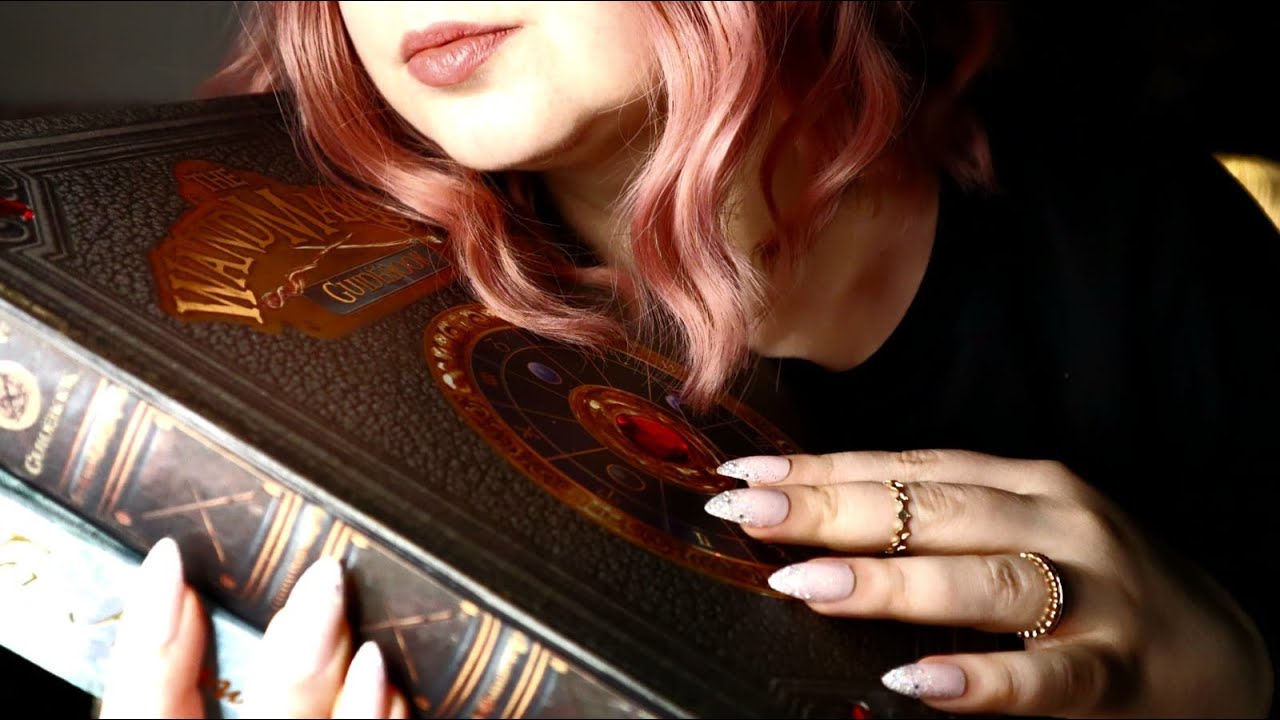ASMR Beautiful Book Covers Gentle Tapping & Scratching Long Nails 💋Soft ...