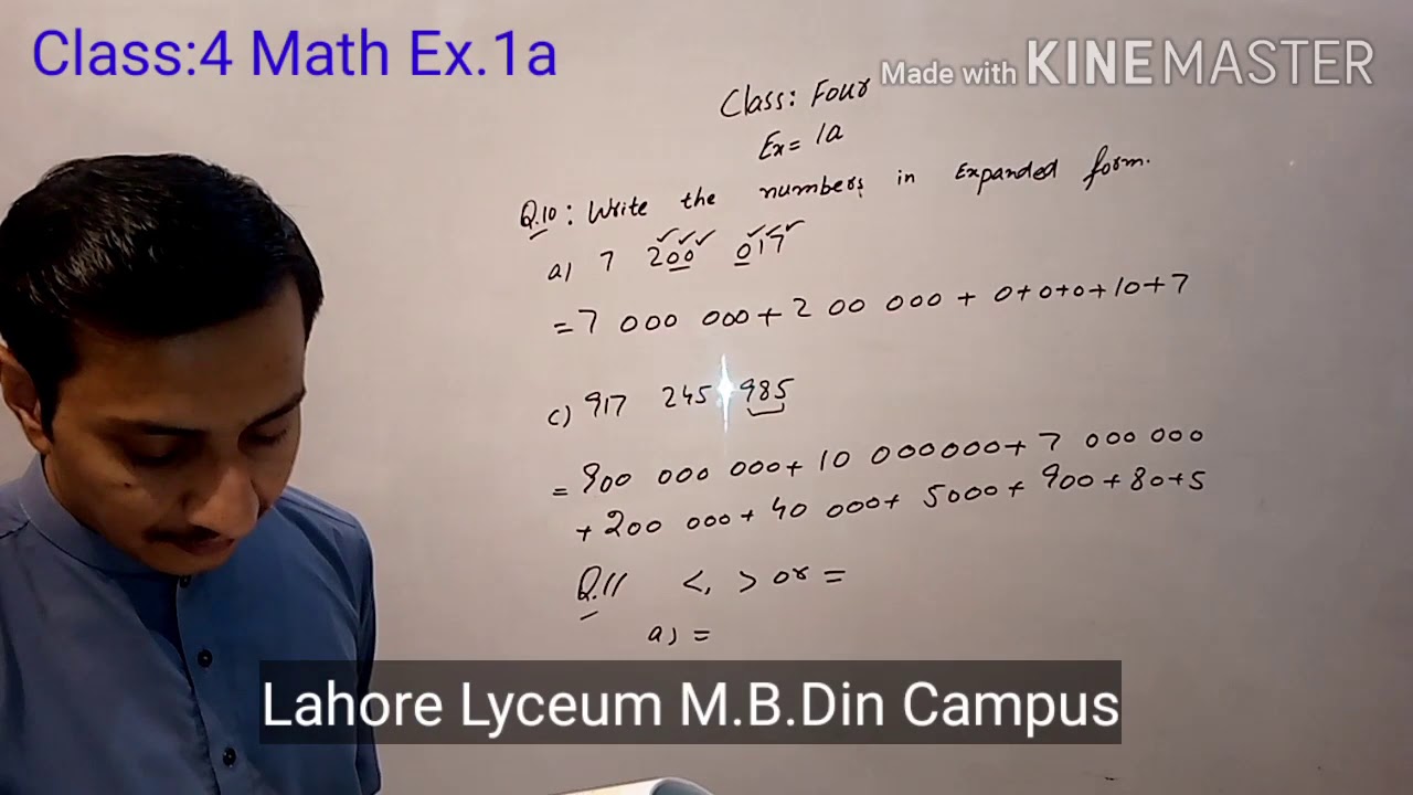 Class 4 Math Ex.1a Lect#2 countdown - YouTube