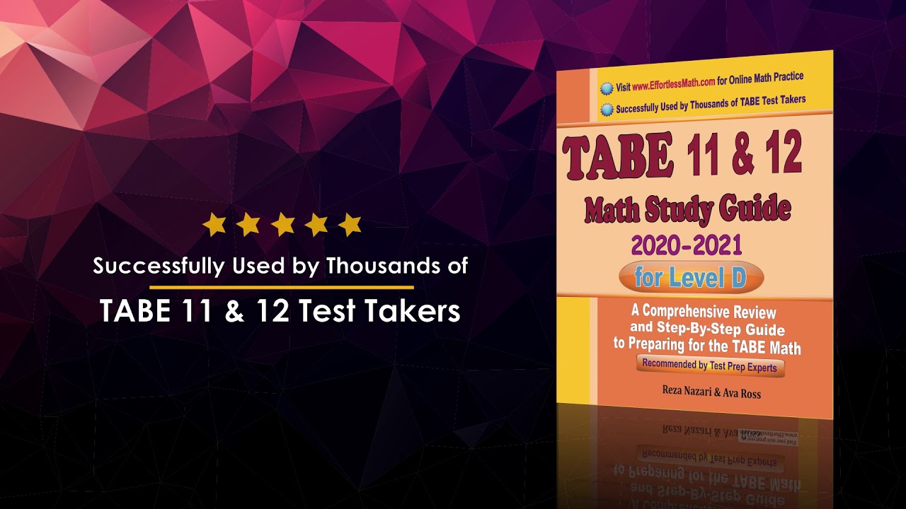 Trailer TABE 11 & 12 Math Study Guide 2020 2021 - YouTube