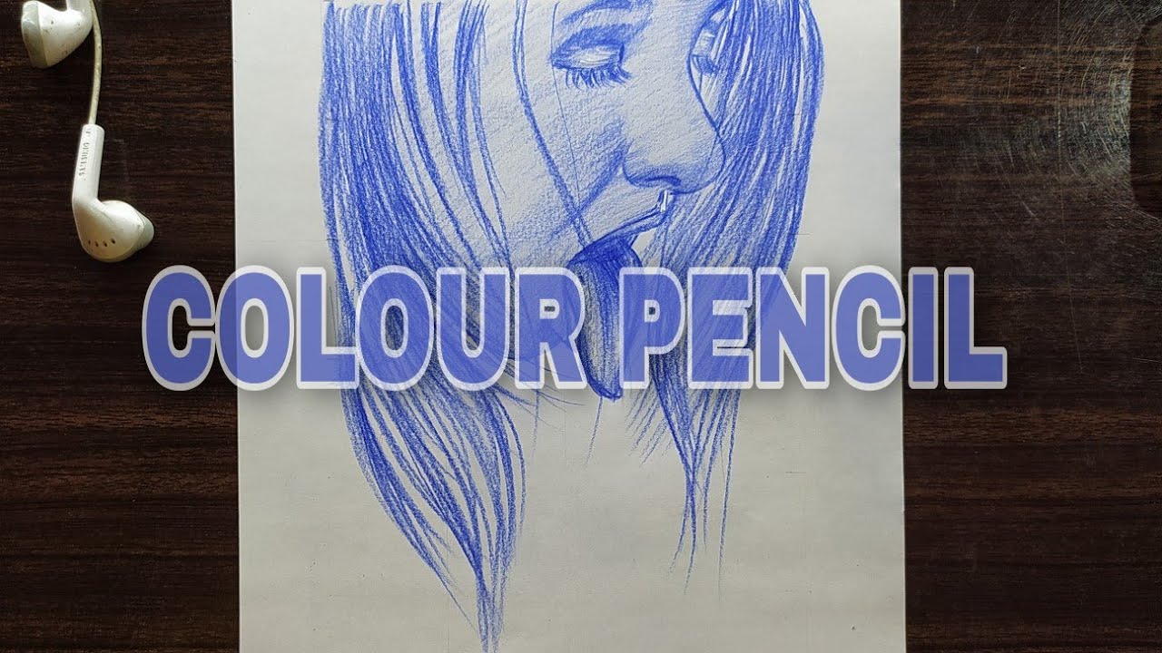 How To Draw Girl Face With Colour Pencil Drawing Female Figure 2899