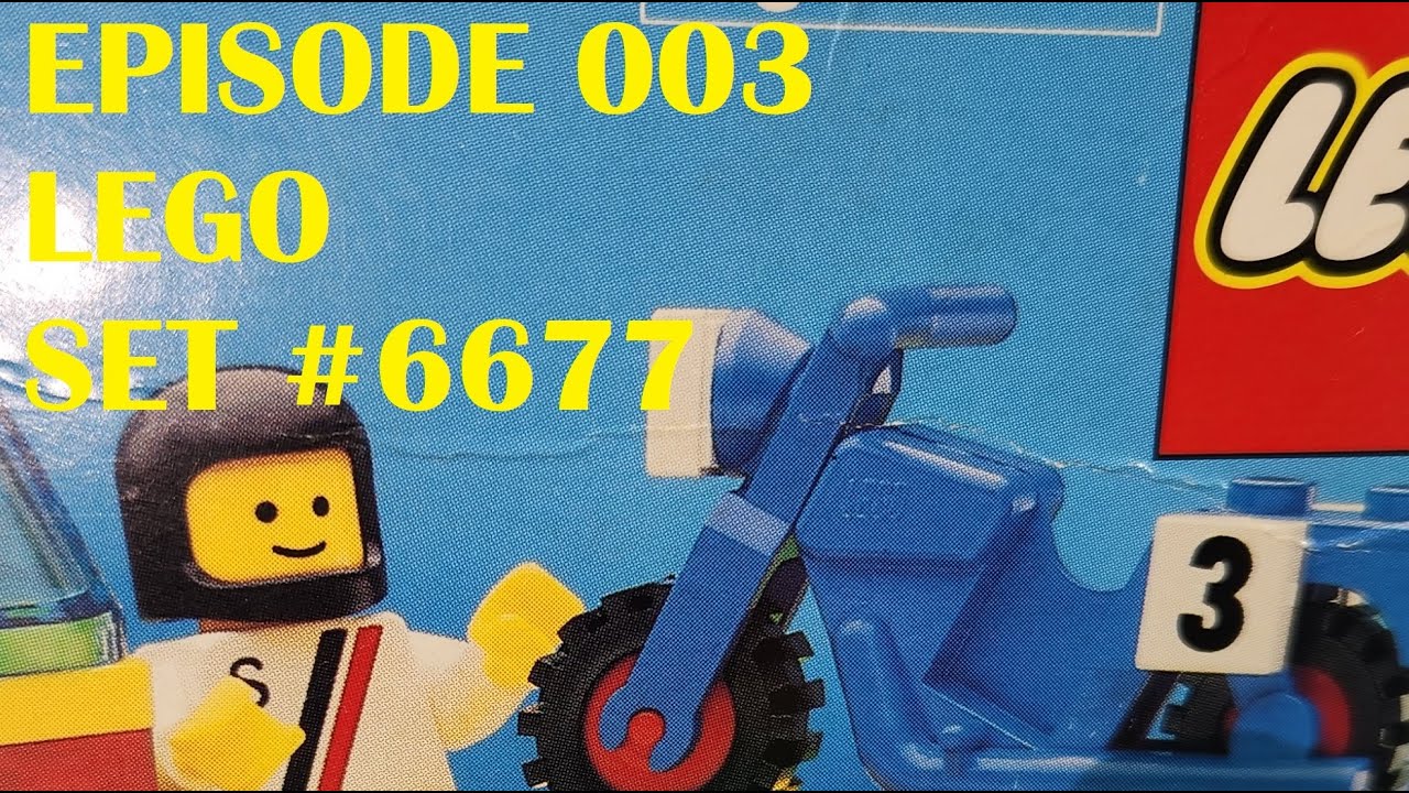 Episode 003. Building Classic Lego set #6677 - Motocross Racing (1986 ...