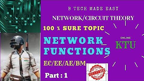 ECT205 Module 4 Network Theory (2019 Scheme) - YouTube