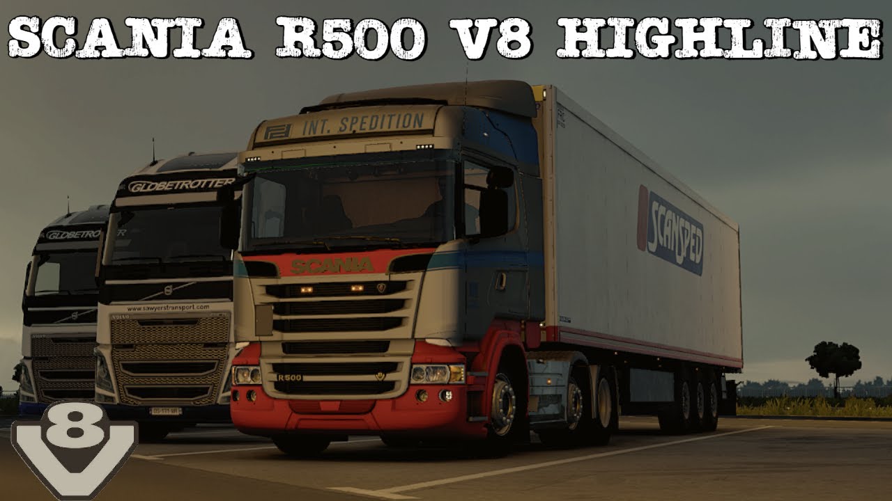 FreD's Scania R500 Highline | Fridge Trailer Work Through France - YouTube