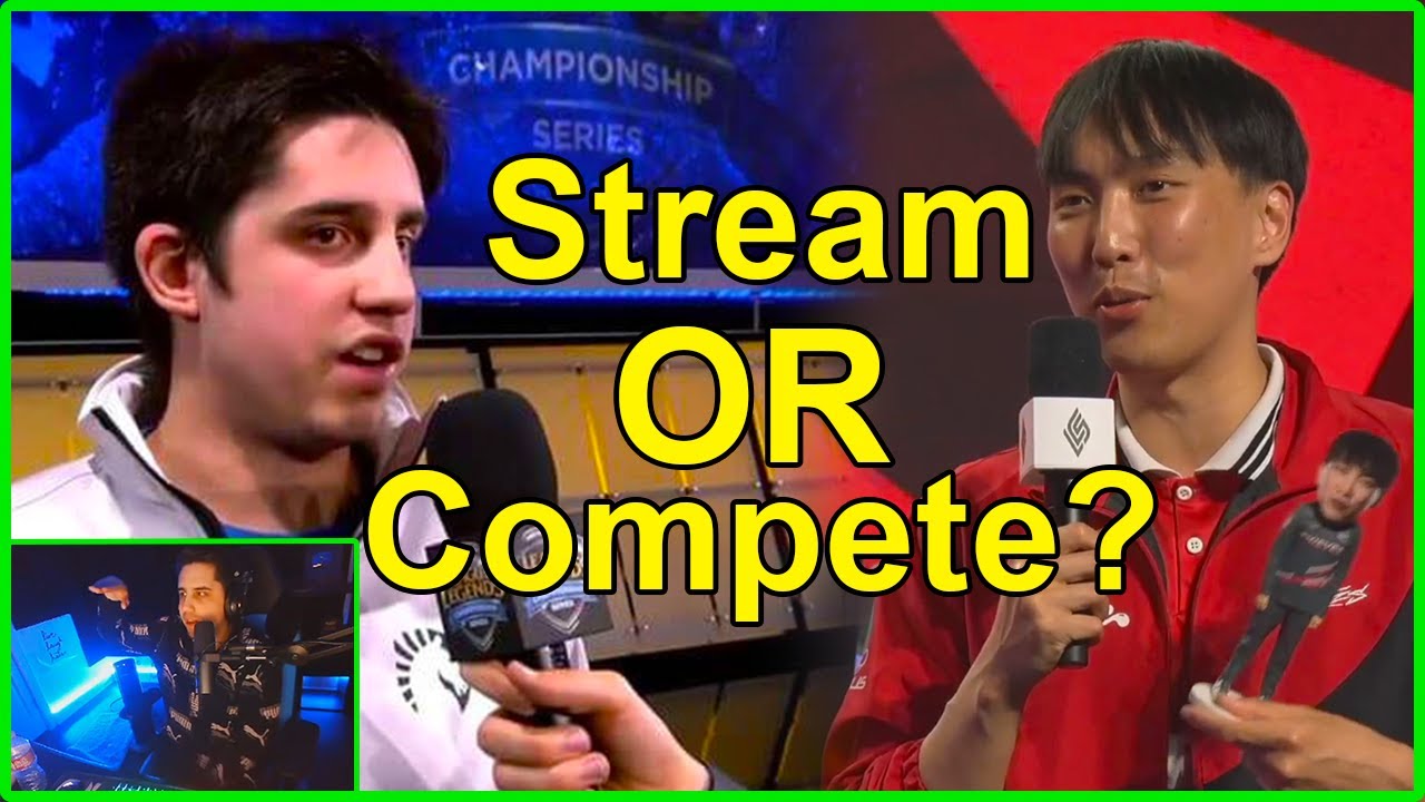 The difference between streaming and competing - YouTube