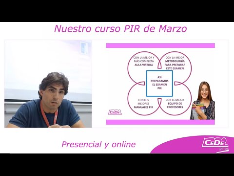 Presentación curso PIR CeDe Marzo 2023. Modalidades online y presencial. - YouTube