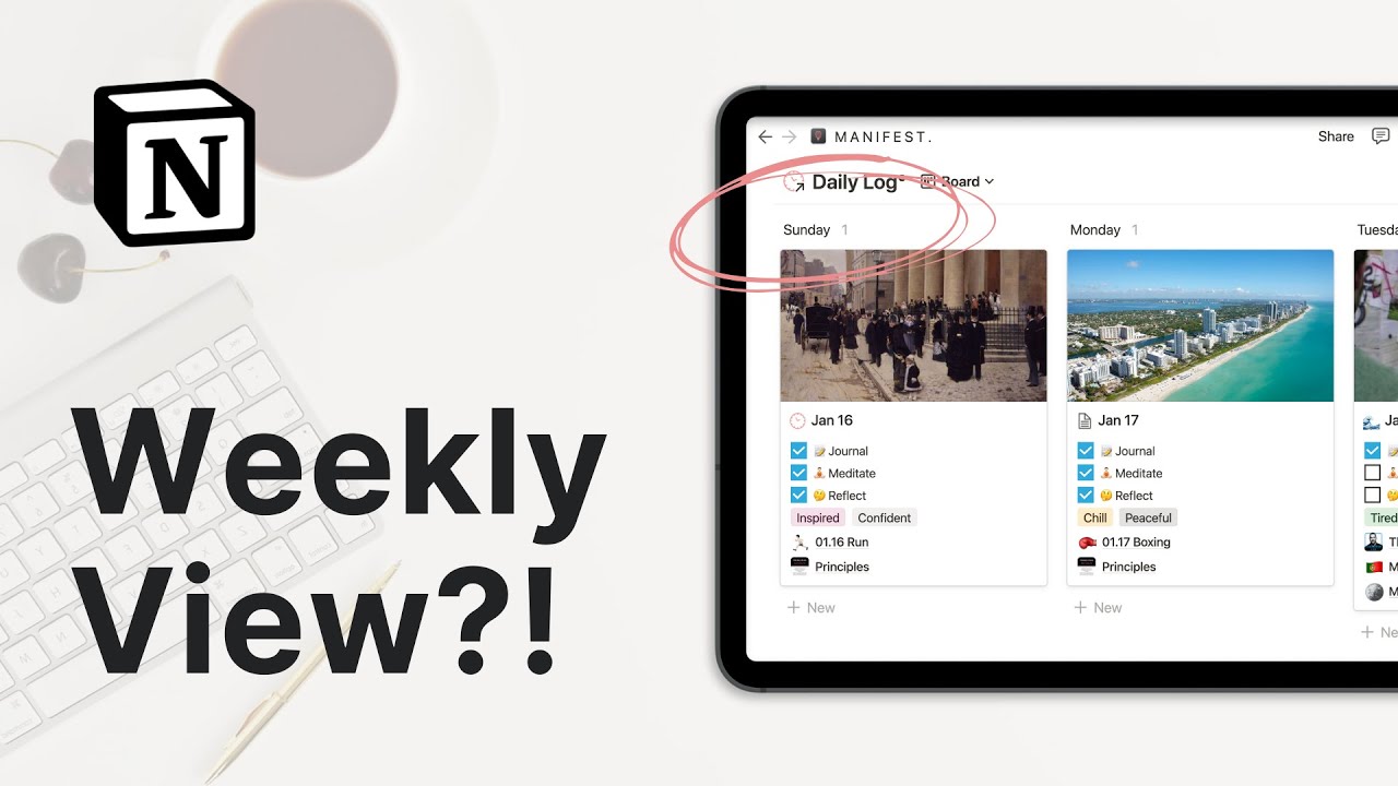 Weekly View in Notion?! It’s easier than you think. - YouTube
